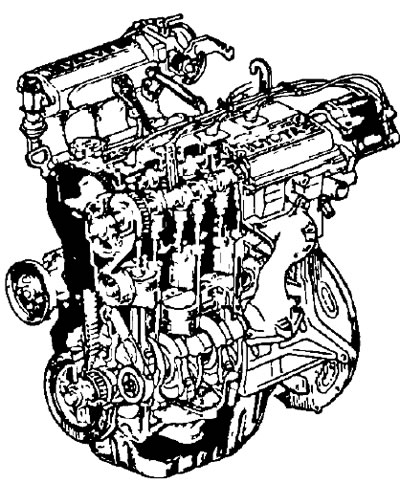 Description of petrol engines 5E-FE (Toyota Corona T190, 1992-1997 ...