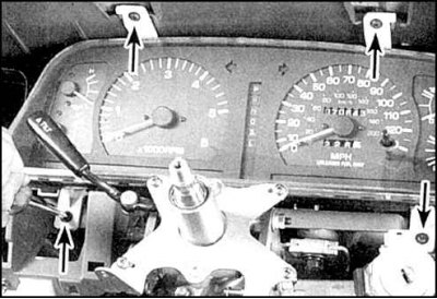 Instrument cluster — removal and installation (Toyota Cruiser 60/80 ...